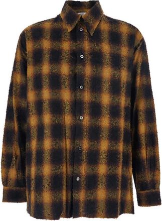 Jordan Luca Homme, Chemises, Jaune, Taille: S Chemise Jaune avec Impression Shotgun