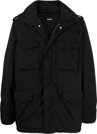 Aspesi Homme, Vestes, Noir, Taille: M New Camp Jkt3