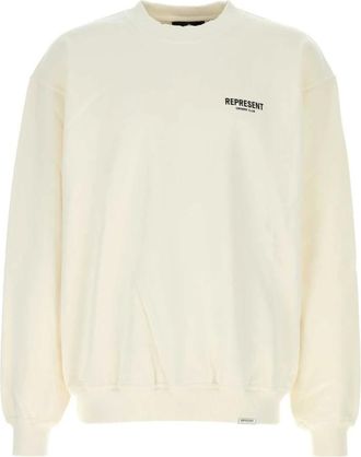Represent Represent, Homme, Sweatshirts et sweats &agrave; capuche, Beige, Taille: XS Ivory Cotton Club SweaT-shirt Shorts