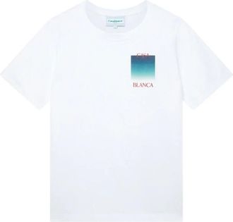 Casablanca Homme, Tops, Blanc, Taille: M TShirt MC