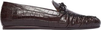 Stuart Weitzman Mokassins Britt Bow SM416 Dunkelbraun