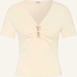 Sandro Sandro T-Shirt Mit Cut-Out weiss