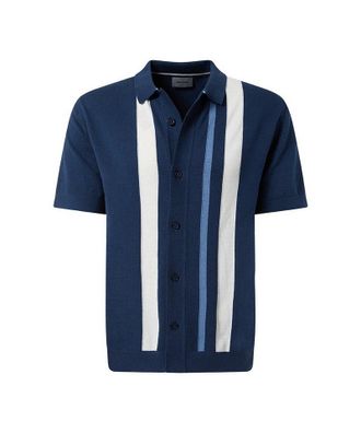Pierre Cardin Poloshirt mit durchgehender Knopfleiste
