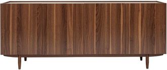 Miliboo Vintage-Sideboard mit vier Türen aus dunklem Holz B180 cm sanaa