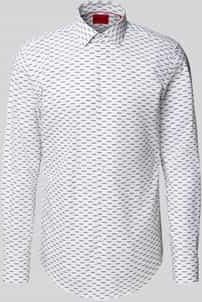 HUGO BOSS Slim Fit Business-Hemd mit Kentkragen