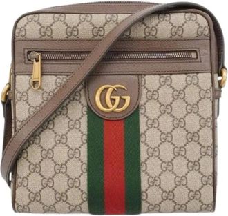 Gucci unisex, Pre-owned, Brun, Taille: ONE Size Sac bandouli&egrave;re en plastique Pre-owned