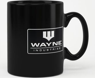 Batman Offizielles Lizenzprodukt Wayne Industries Kaffeebecher (Schwarz)