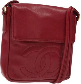 Chanel Pre-owned Cuir sacs-chanel - Femme - Pre-owned - Rouge - Taille: ONE Size