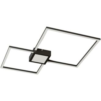 Lindby Lindby - led Plafonnier &agrave; intensit&eacute; variable Duetto en aluminium pour salon & salle &agrave; manger