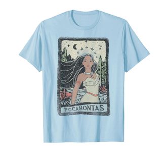 Disney Pocahontas Vintage-Portr&auml;tstil T-Shirt
