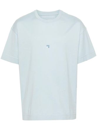 Givenchy t-shirt &agrave; motif 4G brod&eacute; - Bleu