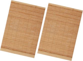 Artibetter JECOMPRIS 2 St&uuml;ck rutschfeste Bambus Tischsets Hitzebest&auml;ndige Wasserfeste Platzmatten f&uuml;r K&uuml;che und Esszimmer Sch&uuml;tzende Unterlage f&uuml;r Hei&szlig;e Speisen 