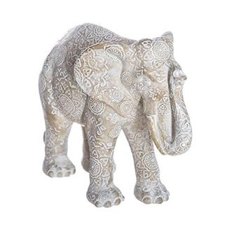 Atmosphera Atmosphera - Statuette Elefant - Harz - H15 cm - Beige