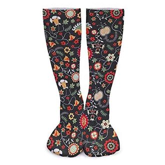 Generic Fleur Vintage Femme Homme Chaussette De Travail Respirant Socquette De Marche Comfort Chaussette De Course Pour Cyclisme Sport Ext&eacute;rieur