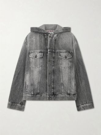 Acne Studios Veste &Agrave; Capuche En Jean - Noir