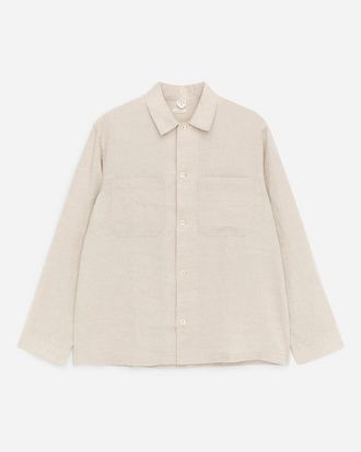 Arket Lockeres Leinenhemd -Beige