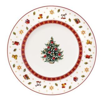 Villeroy & Boch Toys Delight Specials Assiette à petit-déjeuner/dessert, vaisselle de Noël en porcelaine premium, motif de Noël ludique, idéal pour combiner et offrir