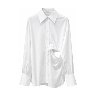 Andrea Ya'aqov Viskoses Rock - - Blouses & Shirts - Damen - Wei&szlig; - XS