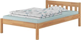 Erst-Holz Massivholzbett Echtholzbett Holzbett 120x220 Buche Zubeh&ouml;r w&auml;hlbar V-60.83-12-220ohne Zubeh&ouml;r