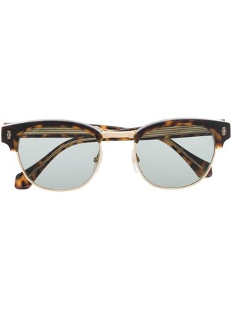 Cartier lunettes de soleil &agrave; effet &eacute;cailles de tortue - Marron