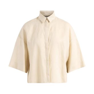 Max Mara Femme, Blouses et Chemises, Beige, Taille: 36 FR Mmlrito Shirt
