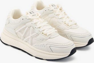 A|X Armani Exchange Baskets basses en tissu technique tiss&eacute;