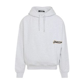 Jacquemus Homme, Sweatshirts et sweats à capuche, Gris, Taille: XS SweaT-shirt Gris pour Homme Aw25