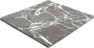 Kleine Wolke Badteppich Como Platinfarben 60 x 60 cm