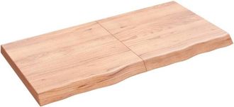 Les Tendances Dessus de table marron clair bois chêne massif traité