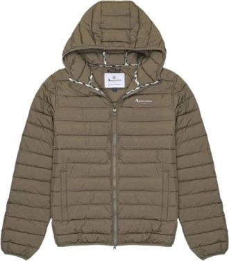 Aquascutum Homme, Vestes, Vert, Taille: 2XL Giubbotto cappuccio impunturato lineare