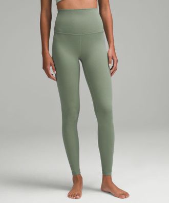 lululemon Align Leggings mit superhohem Bund f&uuml;r Frauen - 71 cm - Gr&ouml;&szlig;e 14 in Grey Eucalyptus