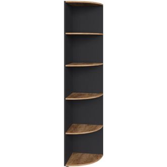Vicco tag&egrave;re dangle Ecki, Anthracite/ch&ecirc;ne dor&eacute;, 40x180.6cm