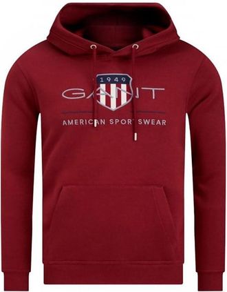 GANT Herren REG Archive Shield Hoodie Kapuzenpullover, PLUMPED RED, XL