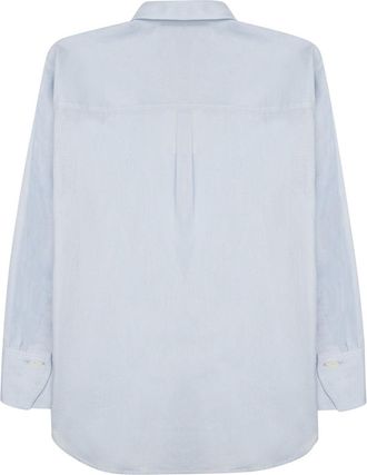 Toteme Cotton-Linen Blend Shirt - Blue