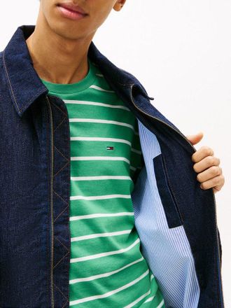 Tommy Jeans Jeansjacke CHAMBRAY HARRINGTON Regular fit mit Klappentaschen