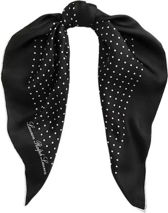 Ralph Lauren Femme, Accessoires, Noir, Taille: ONE Size Silky Scarf