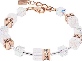 Coeur de Lion Armband - GeoCUBE Iconic Nature Armband - Gr. ONE SIZE - in Wei&szlig; - f&uuml;r Damen