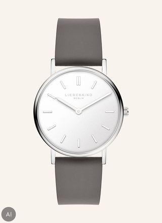 Liebeskind Liebeskind Armbanduhr Aus Echtleder grau