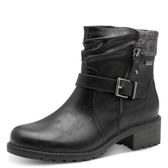 Jana Femme Damen Boot Flat Tex + Vegan Botte Tendance, Noir, 39 EU