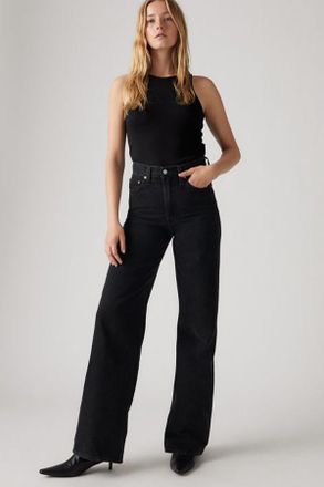 Levi's Ribcage Wide Leg Jeans - Femme - Noir / Rosie Posie - 23X30
