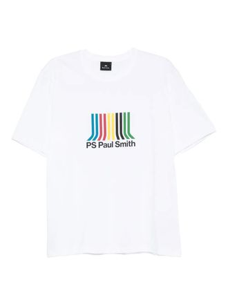 Paul Smith t-shirt en coton à rayures - Blanc