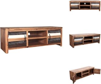 vidaXL Vidaxl - Meuble tv bois massif dacacia 120 x 35 x 40 cm - Meubles Tv - Meuble Tv Bois - Meuble Tv Acacia - Meuble Tv Design - Meuble Tv Moderne