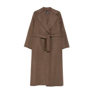 Max Mara Poldo Wollmantel - - Coats - Damen - Braun - M