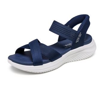 Skechers Sandale SKECHERS ULTRA FLEX 3.0-NEVER BETTER, Damen, Gr. 37, navy, Textil, Schuhe Sandale, Freizeitschuh, Sandale mit Slip-In Funktion, Topseller