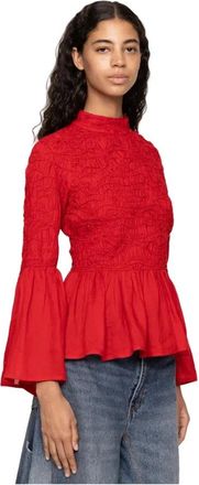 Sea NY Imogen Bluse - - Blouses & Shirts - Damen - Rot - S