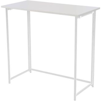 SVITA Schreibtisch Klappbar Schmal Platzsparend Mehrzweck-Computertisch 80x40x76cm Wei&szlig; - Svita
