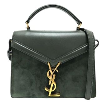 Saint Laurent Pre-owned Vintage Suede Handbag - Femme - Pre-owned - Vert - Taille: ONE Size