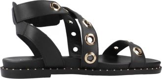 Carmela Femme, Chaussures, Noir, Taille: 39 EU Sandales Plates D&eacute;contract&eacute;es