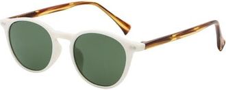 Generic Lunettes De Soleil R&eacute;tro Rondes For Hommes Et Femmes, Id&eacute;ales For Les Vacances En Plein Air, Le Shopping Ou Les Trajets Quotidiens.(Green)