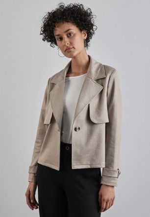 Street One Lederimitatjacke mit Reverskragen